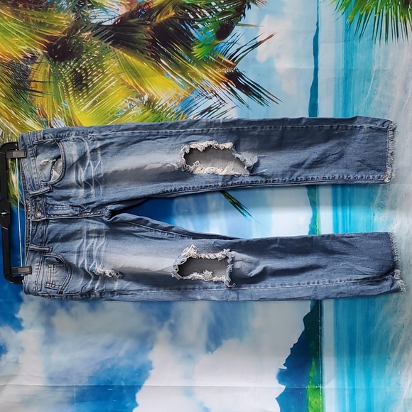 Machine | Jeans | Machine Womens Denimrip Distressed Straight Size 9 ...